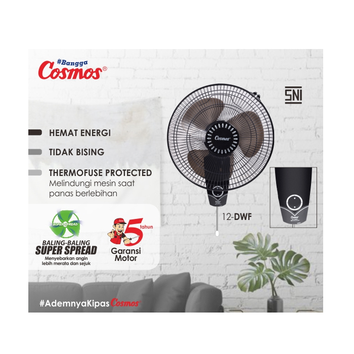 Jual Cosmos Wall Fan 12" - 12-DWF | Wahana Superstore