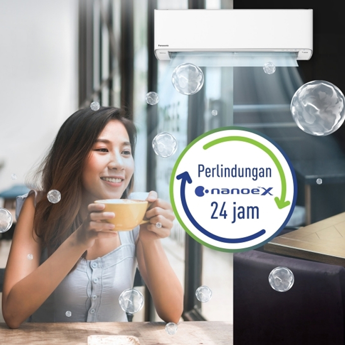 Jual Panasonic AC Wall Mounted Split Deluxe Standard Non Inverter Si ...
