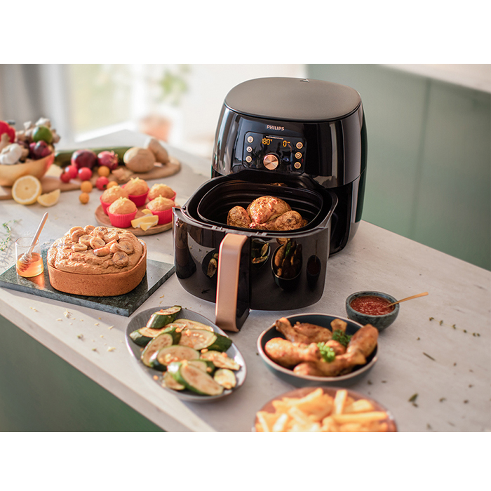 Jual Philips Premium Airfryer XXL - HD9860/90 Hitam | Wahana Superstore