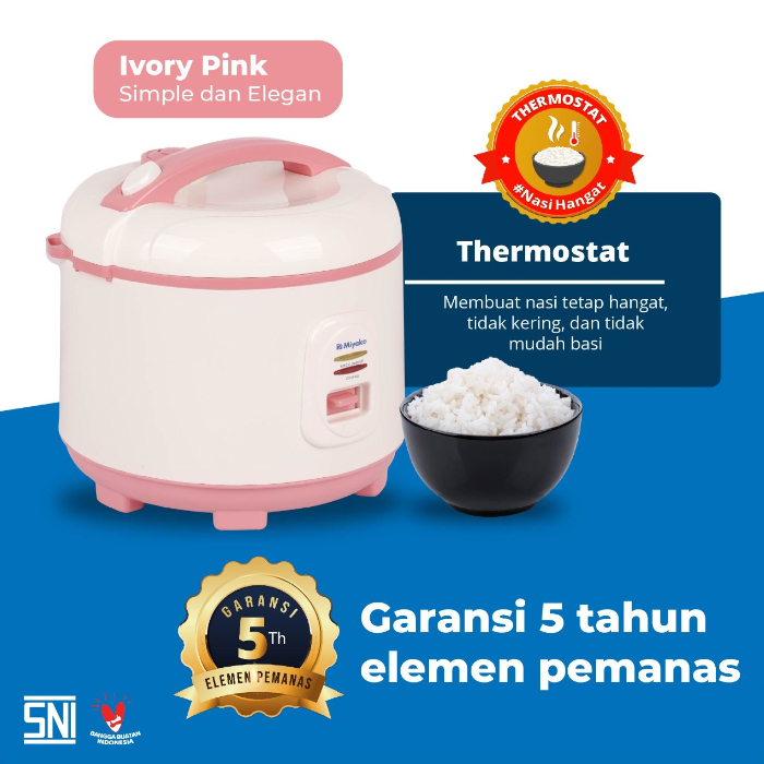 Jual Miyako Rice Cooker Magic Warmer Plus 1.8 L - MCM507 IP | MCM-507 ...
