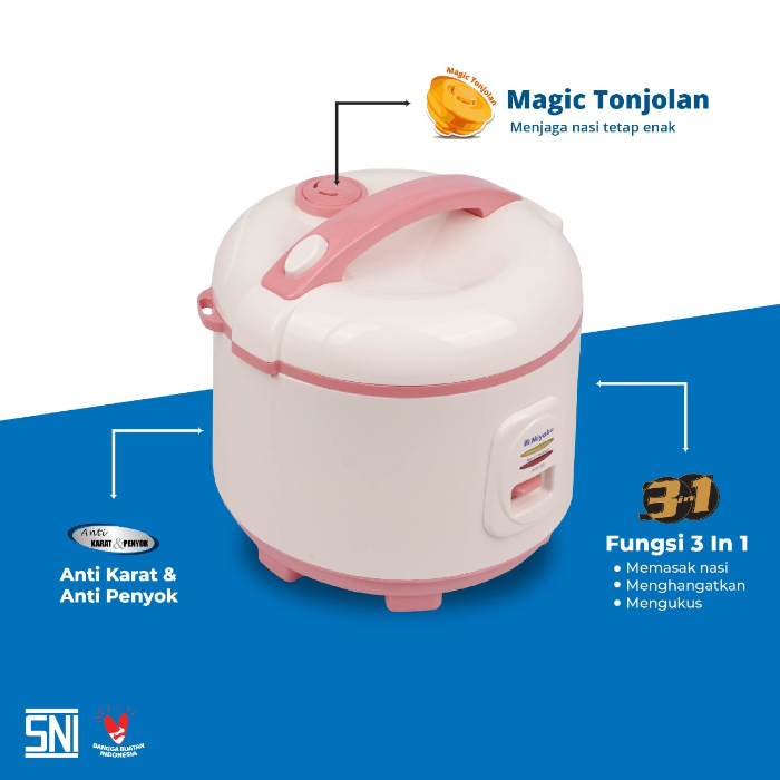 Jual Miyako Rice Cooker Magic Warmer Plus 1.8 L - MCM507 IP | MCM-507 ...