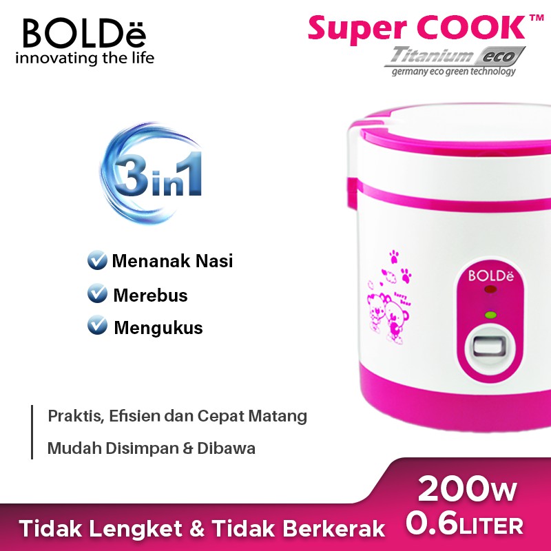 Jual Bolde Super Cook Titanium ECO - Pink | Wahana Superstore