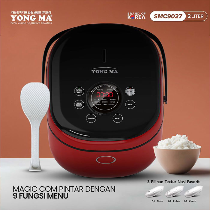 Jual Yong Ma Digital Rice Cooker 2 L - SMC 9027 | SMC9027 Merah ...