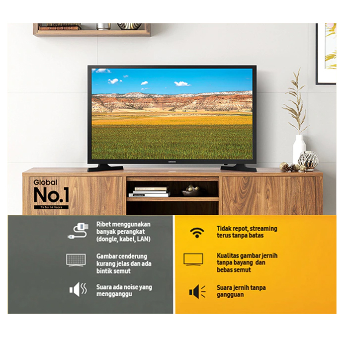 Jual Samsung Smart LED TV 32inch - 32T4500 | Wahana Superstore